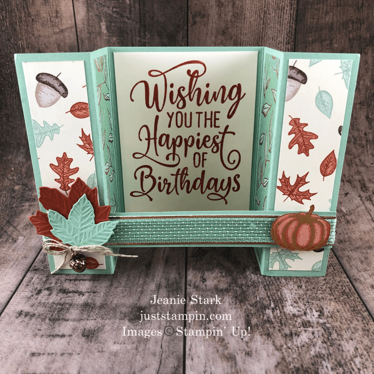 Happiest of Birthdays…Fall Birthday Card #1 – Just Stampin'