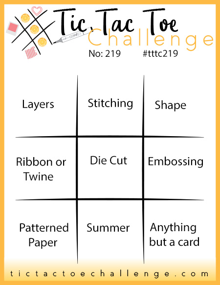 All Occasion Card Design for Tic Tac Toe Challenge #219 – Just Stampin'