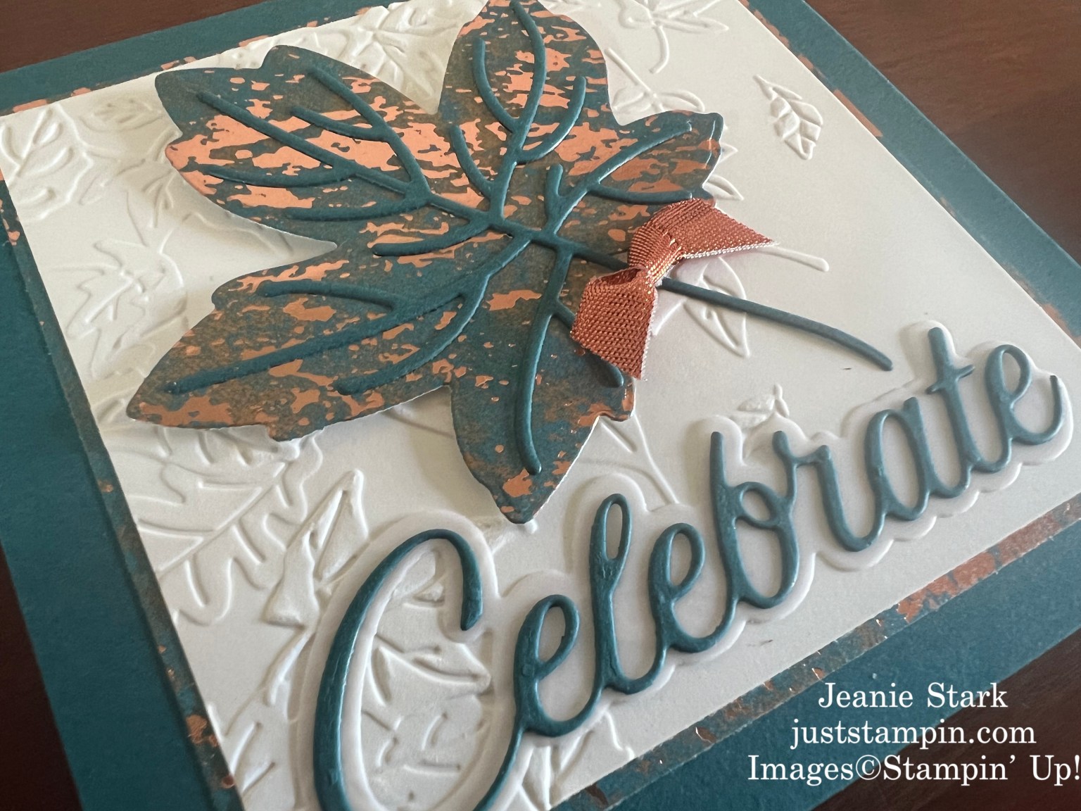 Autumn Leaves for Tic Tac Toe Challenge #225 – Just Stampin'