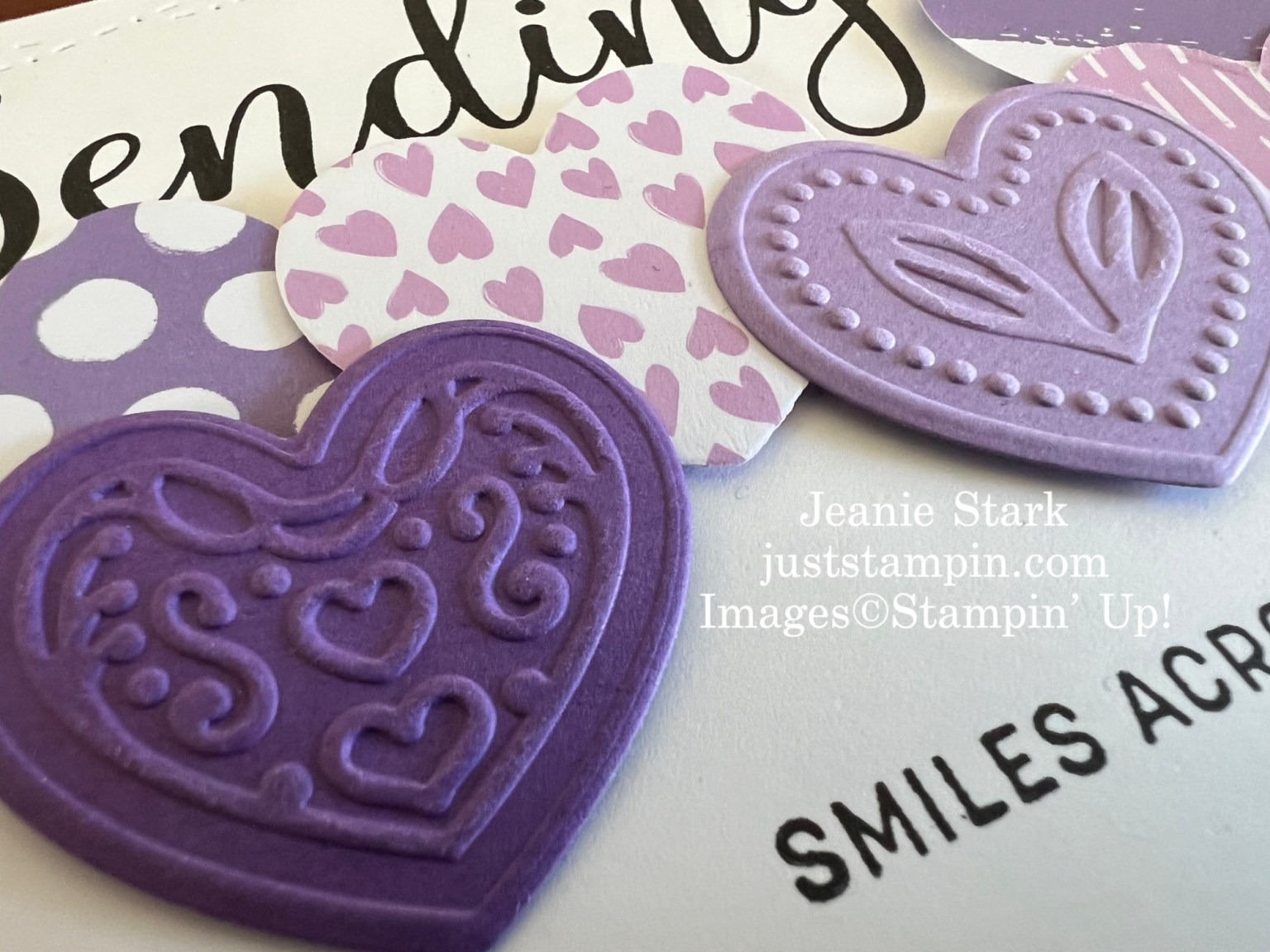 Sending Smiles with the Adoring Hearts Hybrid Embossing Folder – Just ...