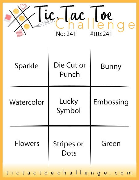 Sunny Days Good Luck Fun Fold Card for Tic Tac Toe Challenge #241 ...