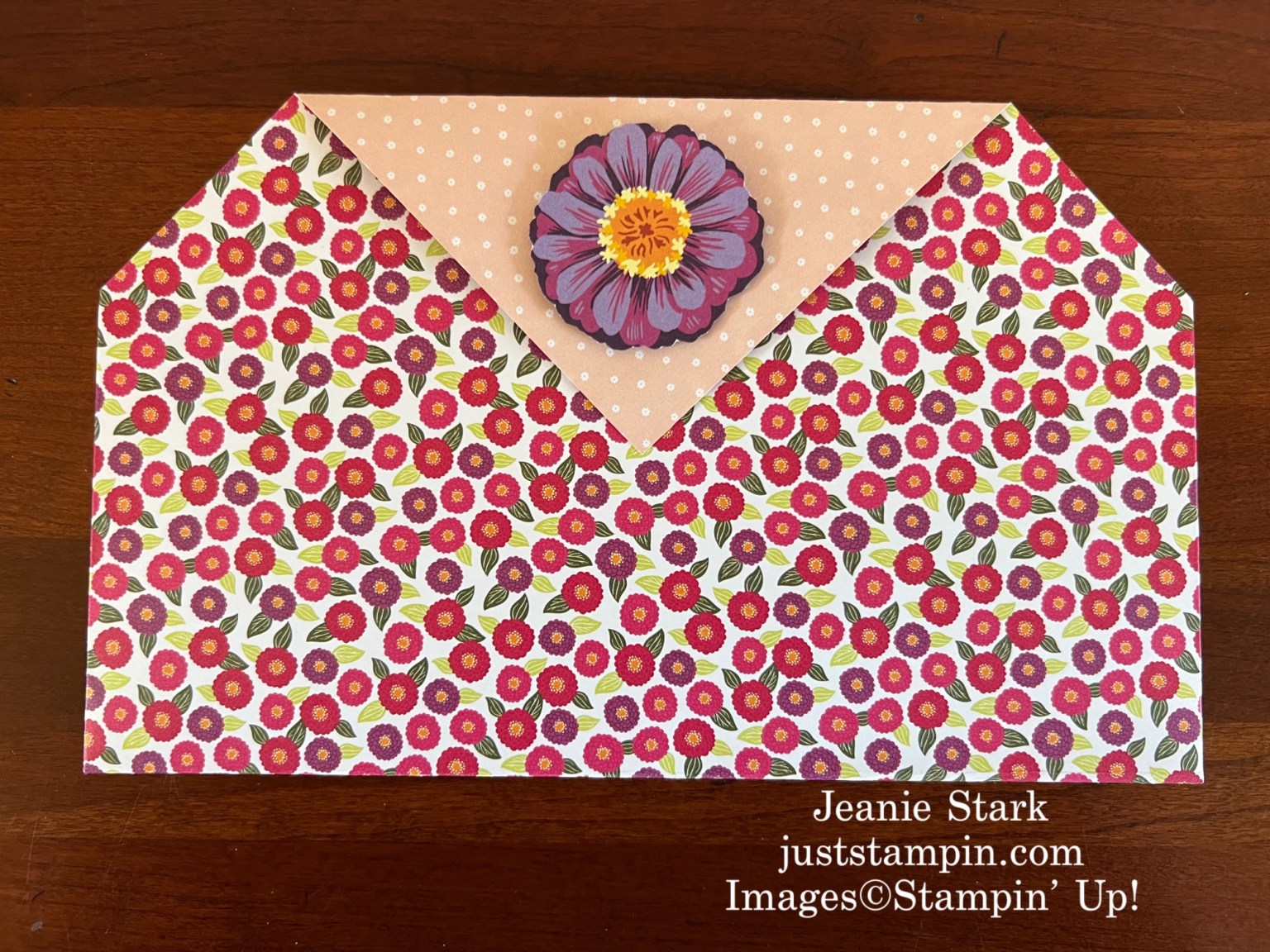 Flowering Zinnias Clutch Purse & Note Cards – Just Stampin'