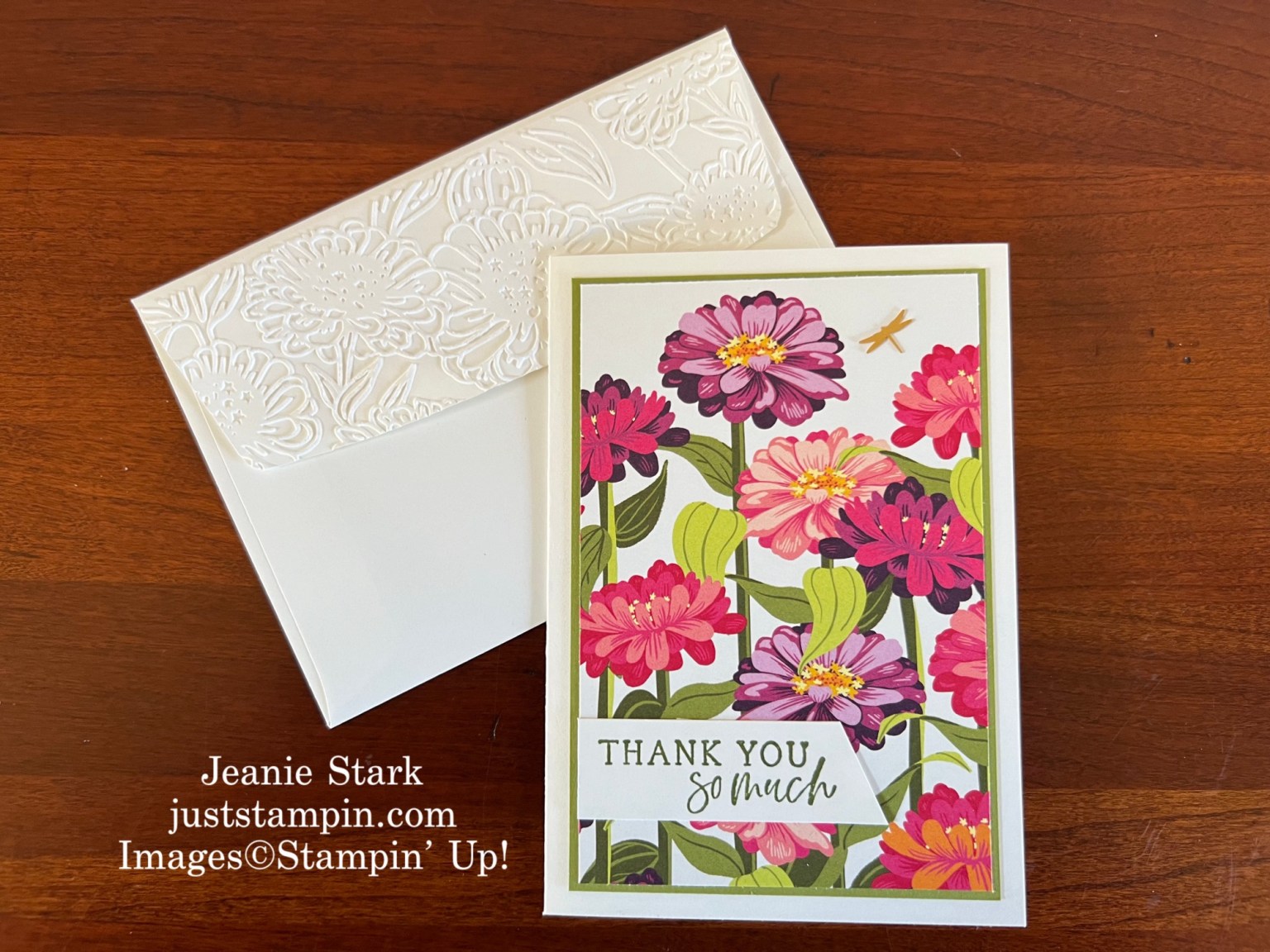 Flowering Zinnias Clutch Purse & Note Cards – Just Stampin'