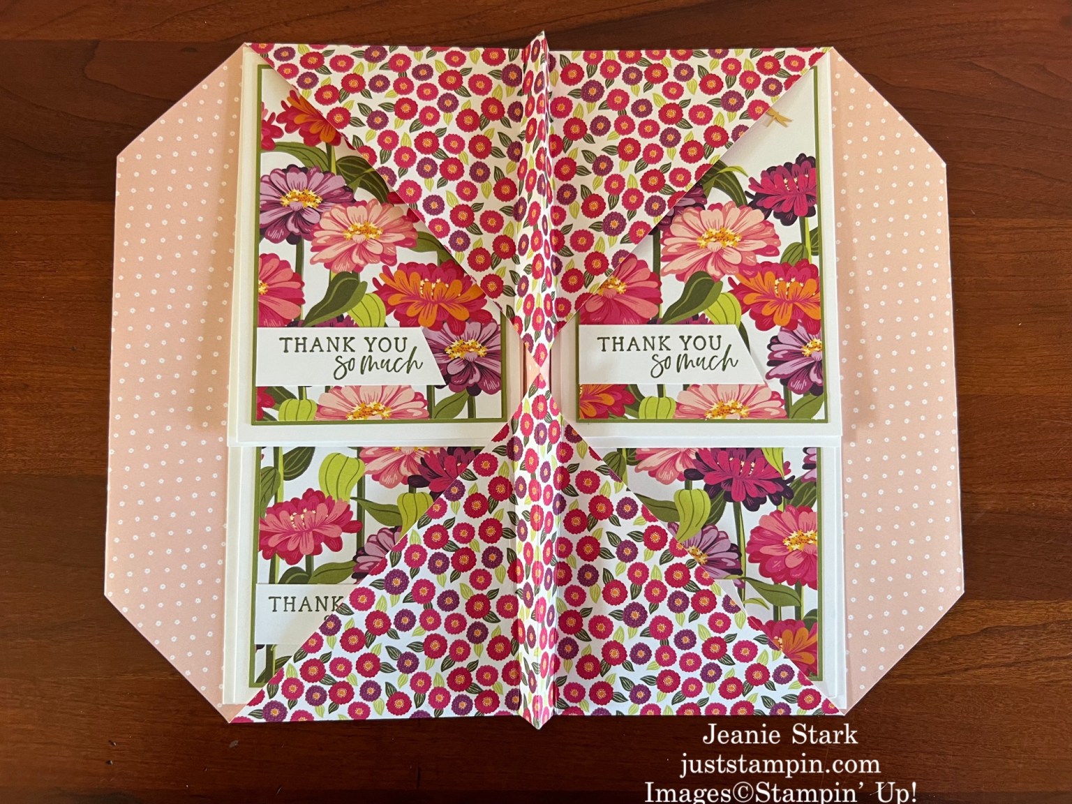 Flowering Zinnias Clutch Purse & Note Cards – Just Stampin'