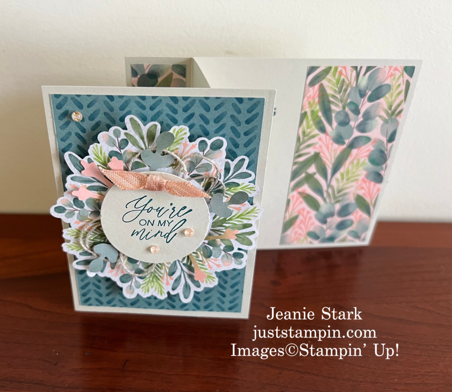 Book Binding Z Fold Card for Tic Tac Toe Challenge #249 – Just Stampin'