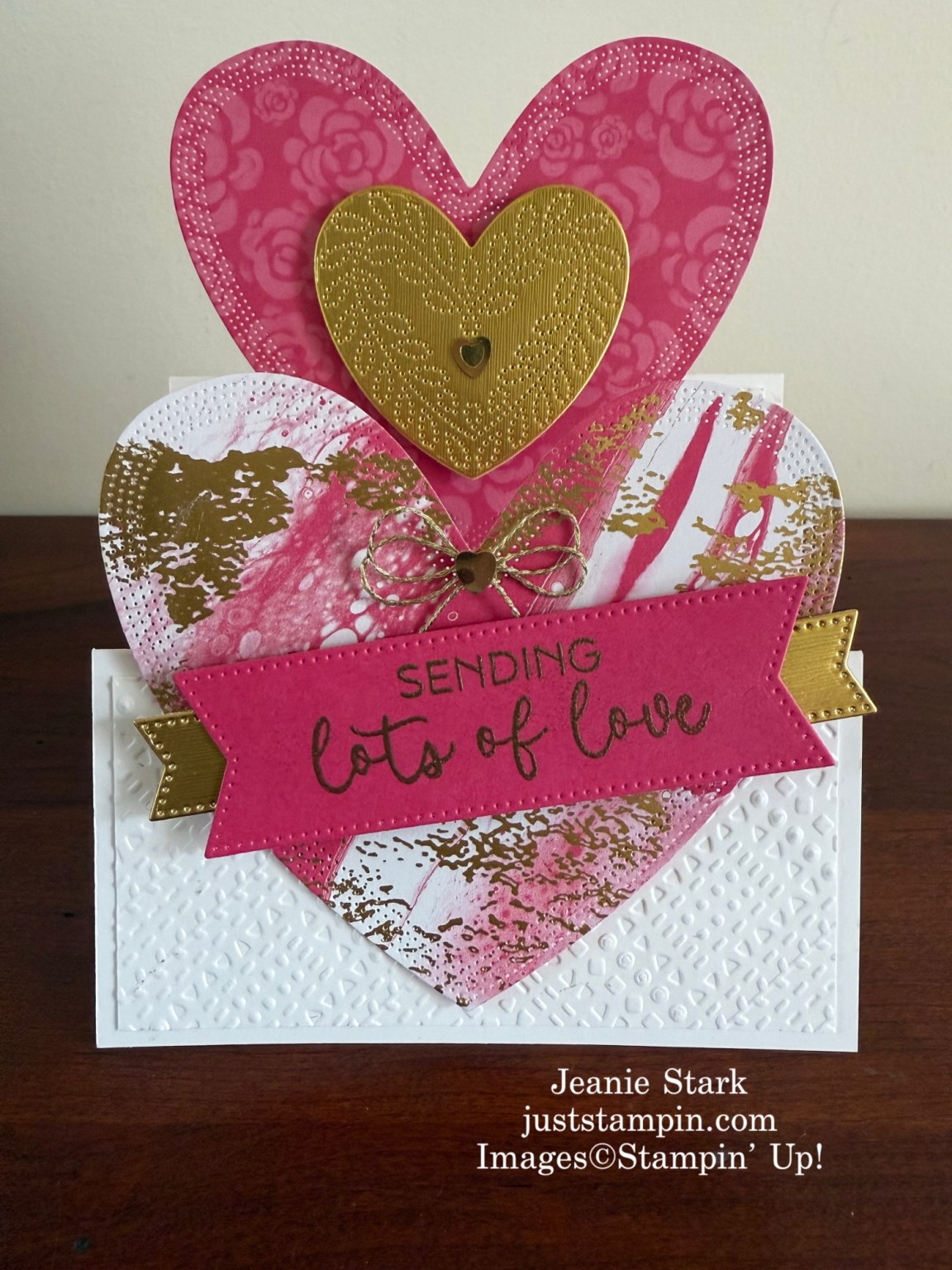 Hearts of Elegance Fun Fold Card for Tic Tac Toe Challenge #261 – Just ...