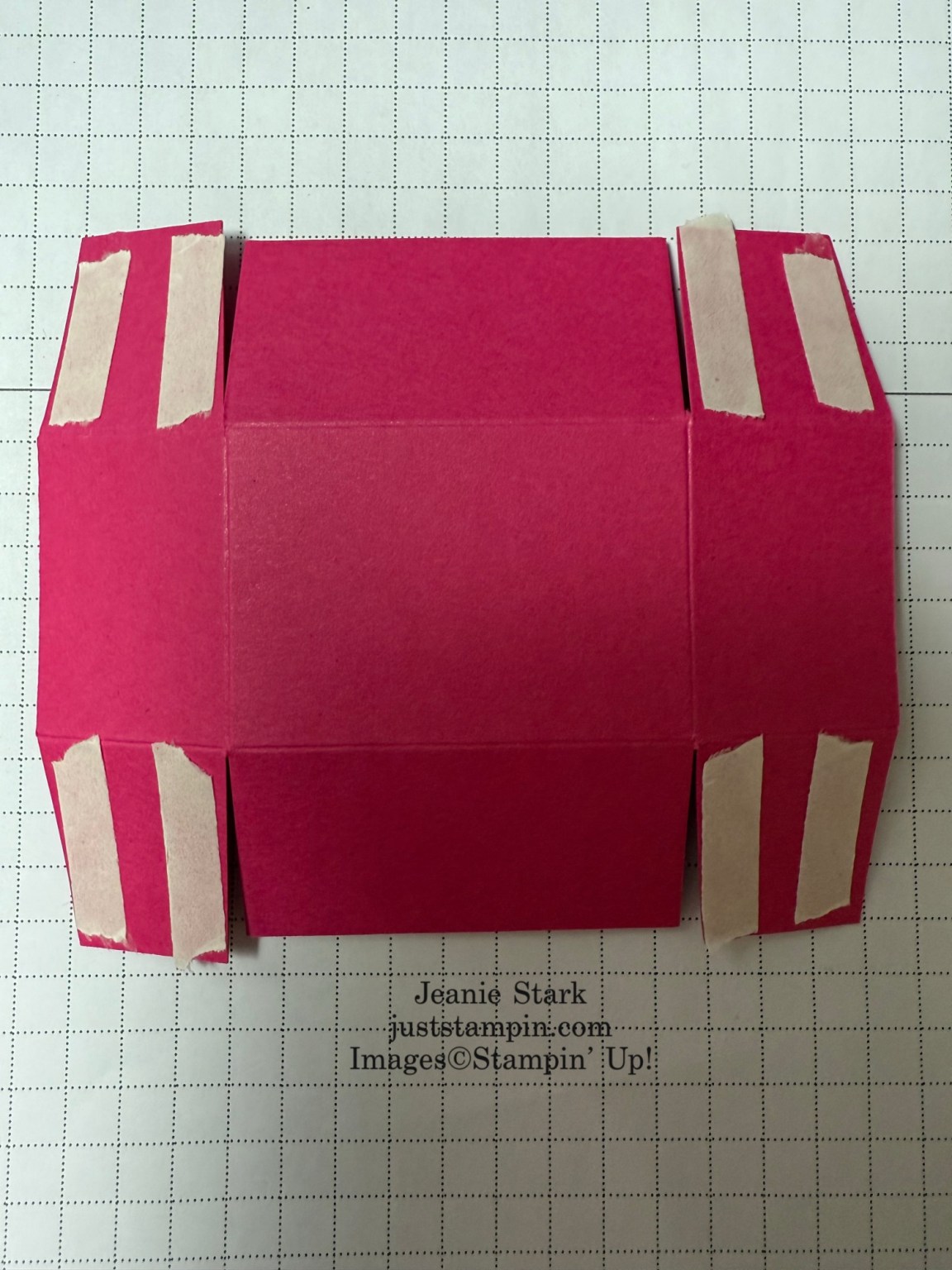 Marbled Elegance Heart Box for Tic Tac Toe Challenge #263 – Just Stampin'
