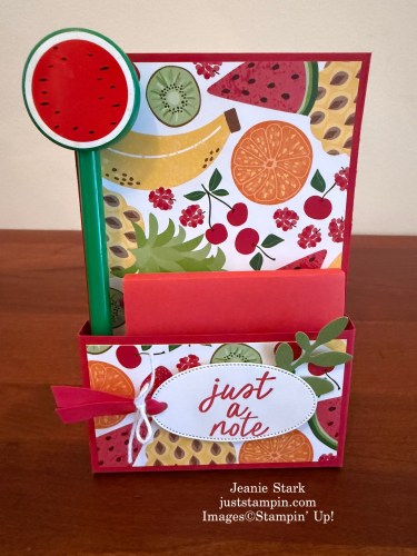 Fruit Salad Sticky Note Holder…Kits To Go! – Just Stampin'