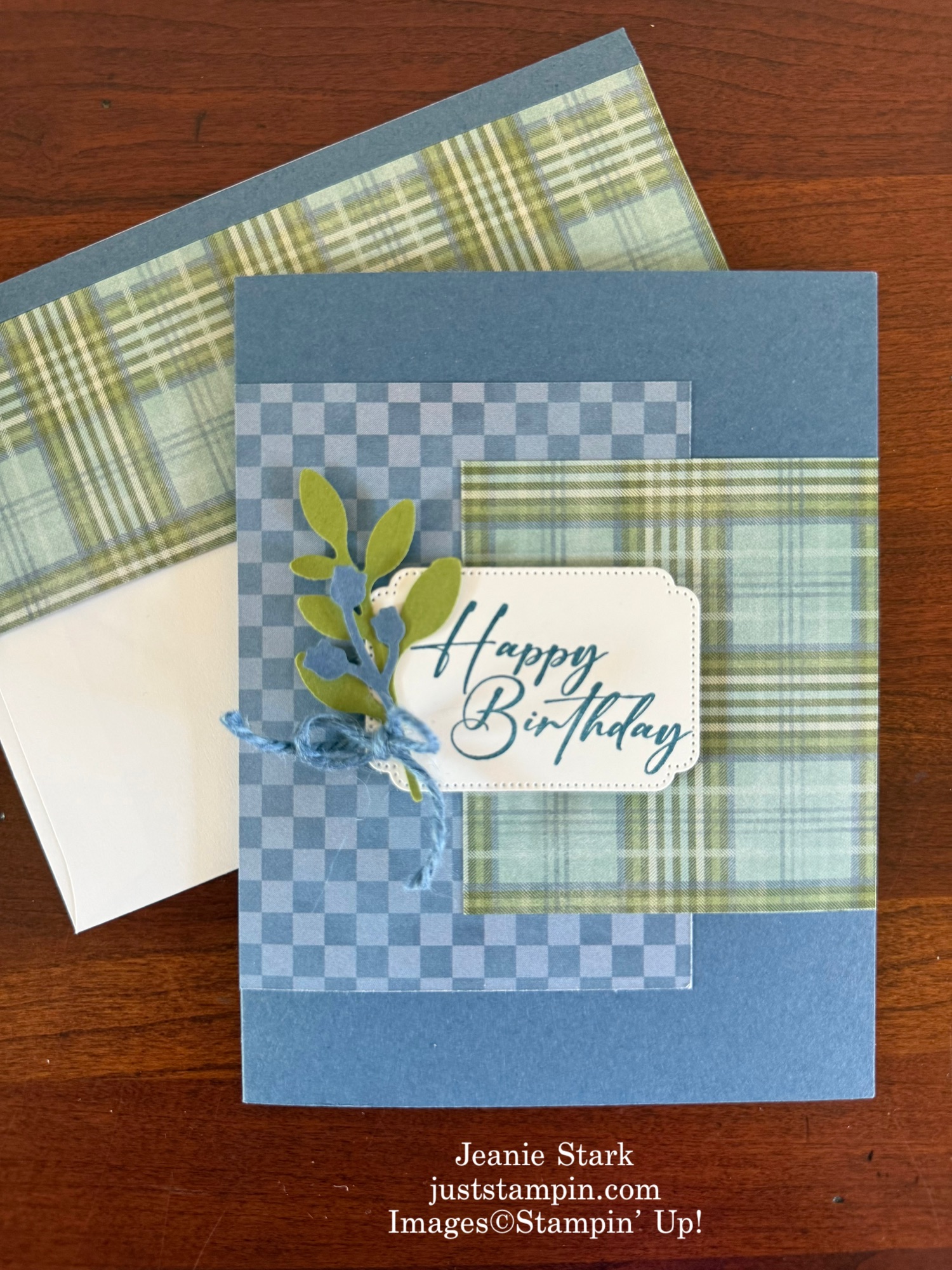 Timeless Plaid Masculine Cards – Just Stampin'
