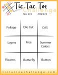 Encircled With Love for Tic Tac Toe Challenge #274 – Just Stampin'