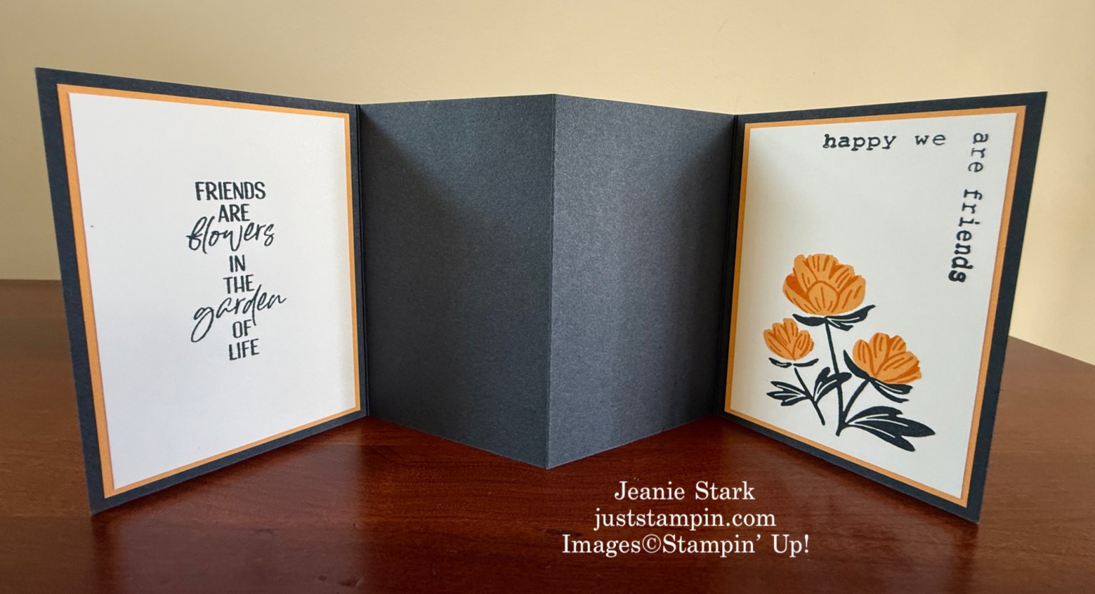 Pop-Out Fun Fold for Mystery Stampin’ with Pretty Florals & Marbled ...