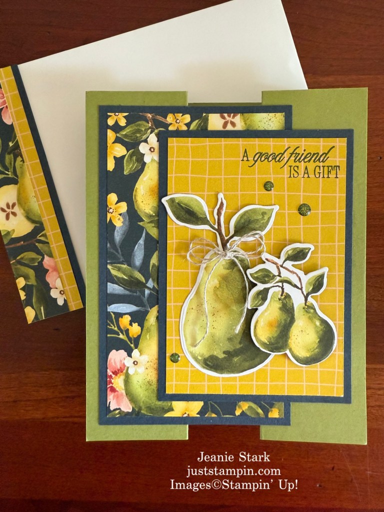 Tucked Fun Fold for Mystery Stampin’ with Painterly Pears & Everyday ...