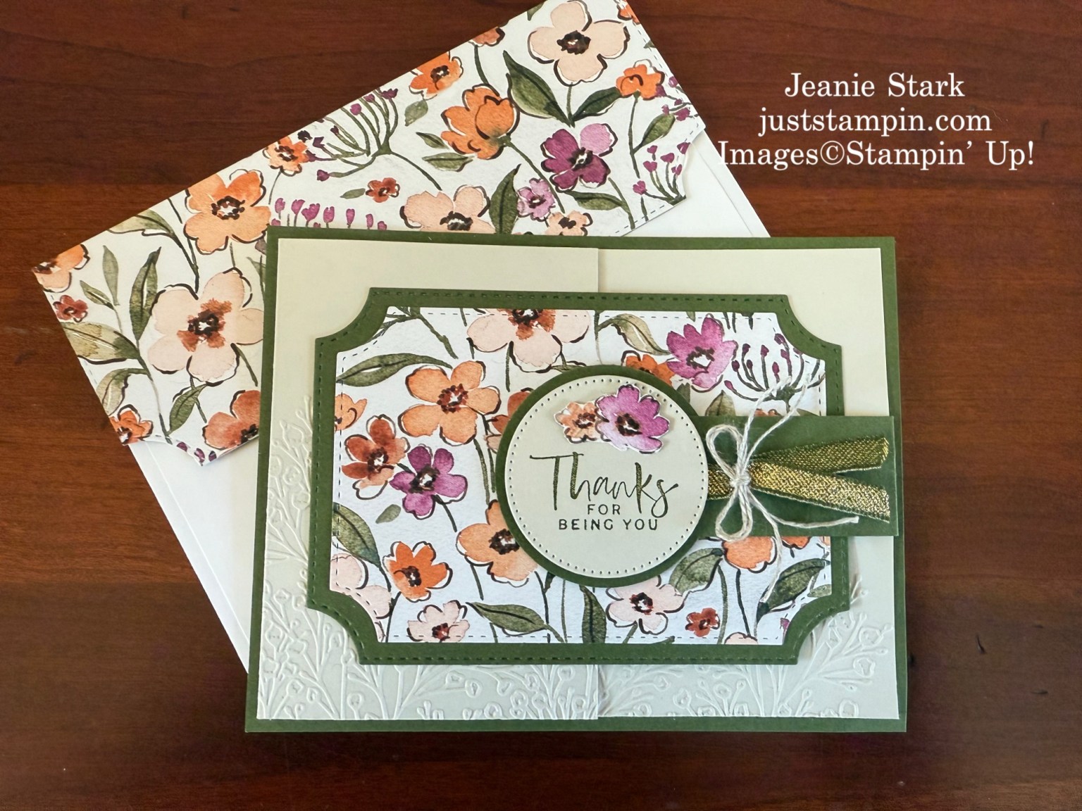 Double flap fun fold thank you card idea – Just Stampin'