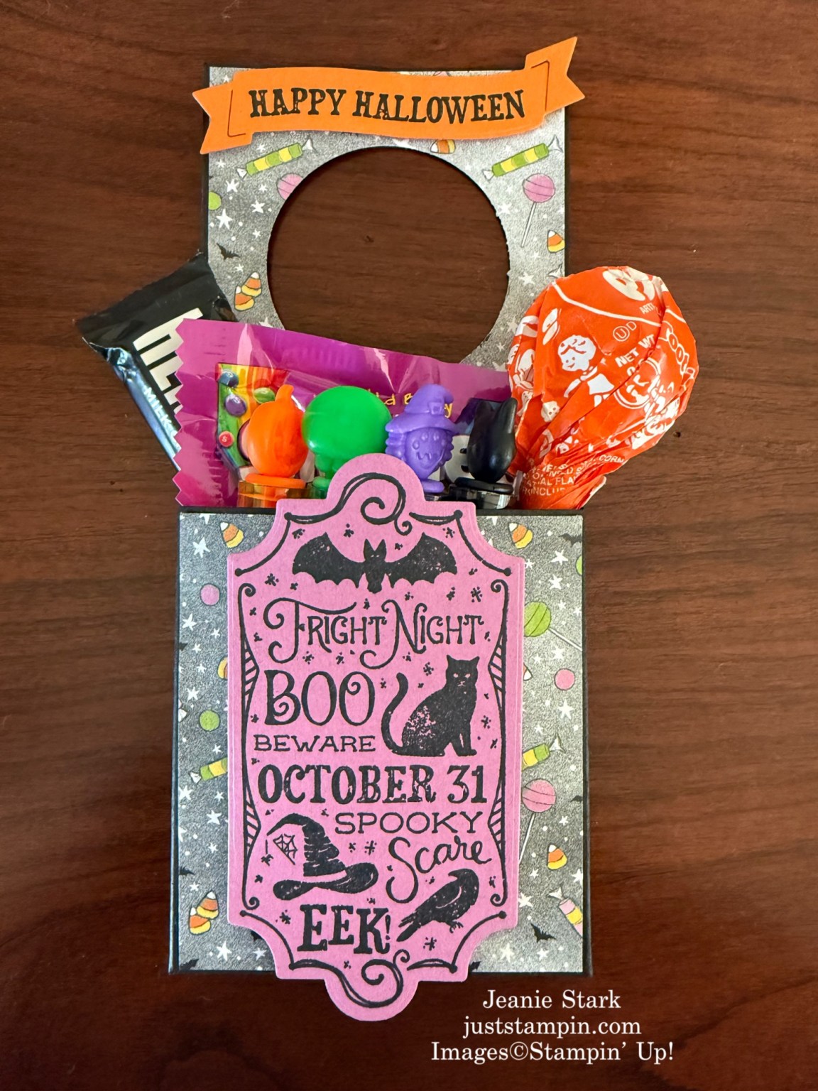 No Tricks, Just Treats…Halloween Door Hanger & Card – Just Stampin'