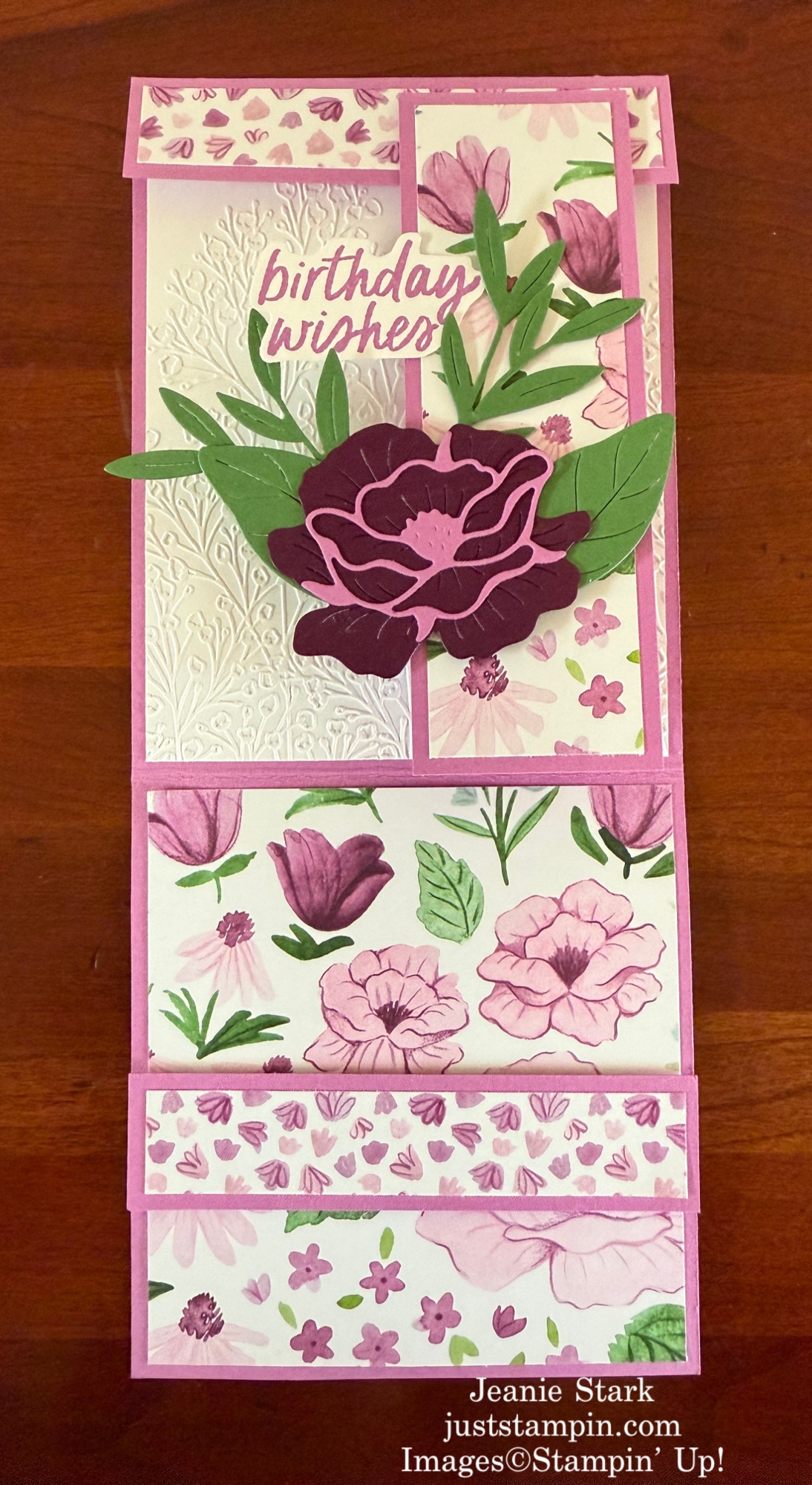 Triple Display Easel Cards with Florals in Bloom and Nutcracker Tags ...