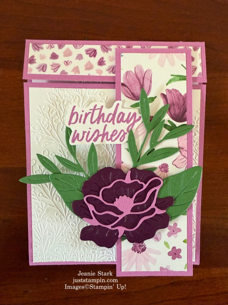 Triple Display Easel Cards with Florals in Bloom and Nutcracker Tags ...
