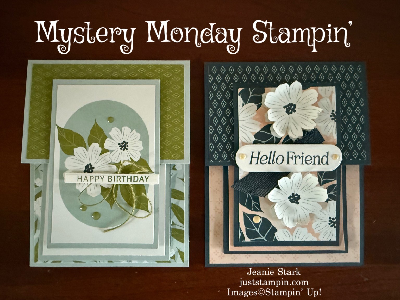 Double Panel Flap Fun Fold Cards with Lovely Blossoms – Just Stampin'